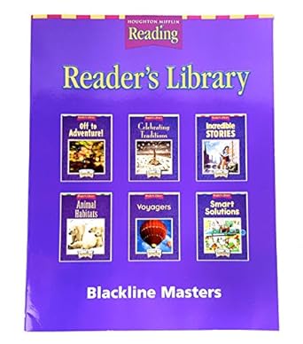 Houghton Mifflin Reading: The Nation's Choice: Reader's Library Blackline Masters Grade 3 ...