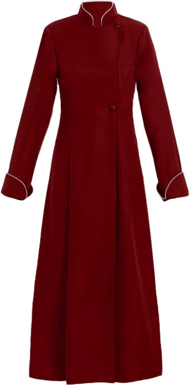 Amazon.com: Newoed Women's Medieval Clergy religious robe for Women ...