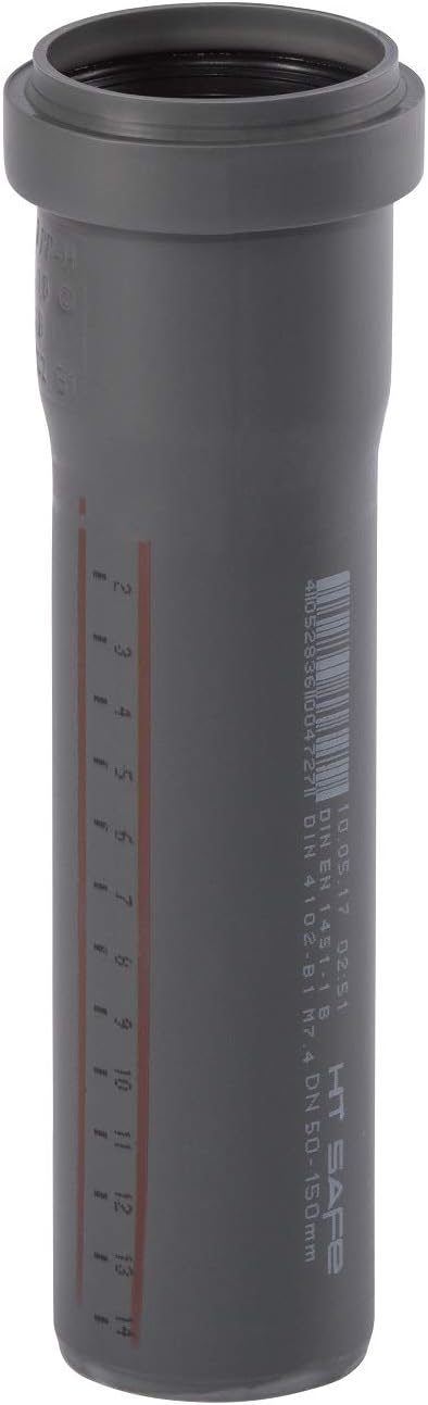 Ostendorf HTsafe HT-Rohr mit Muffe DN 32 mm 1000 mm : Amazon.de ...