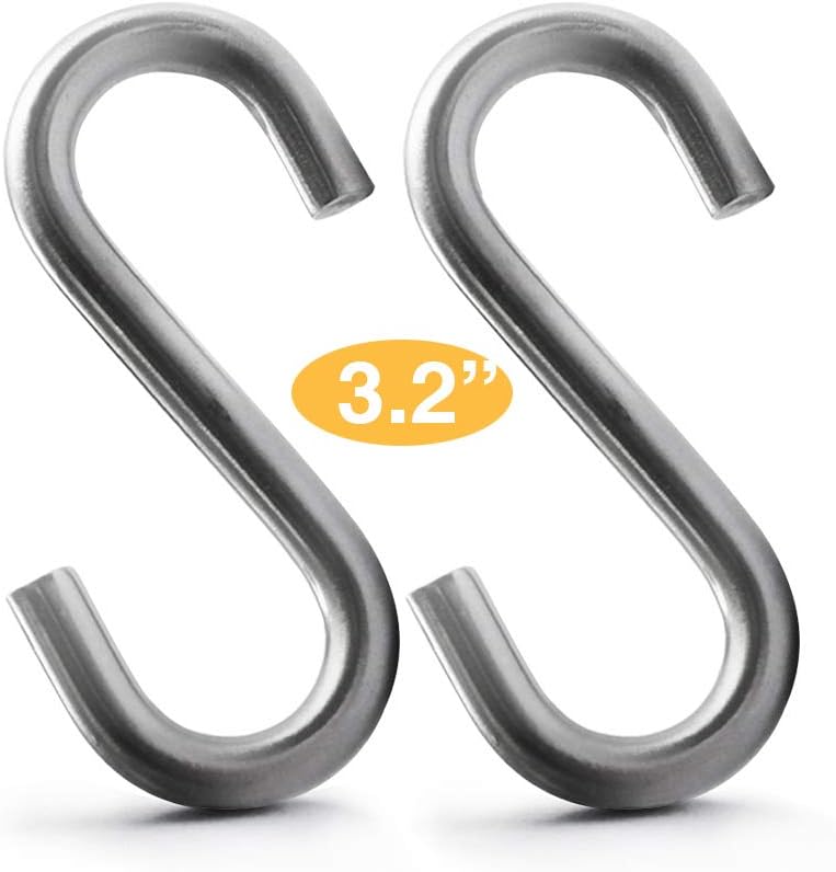 Amazon.com: Axe Sickle 304 Stainless Steel 3 Inch S Hooks Heavy Duty ...