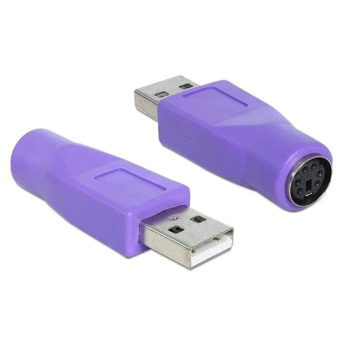 Keyboard Usb To Ps2 Ps2 Adapter Converter Purple Color Walmartcom 2Pcs