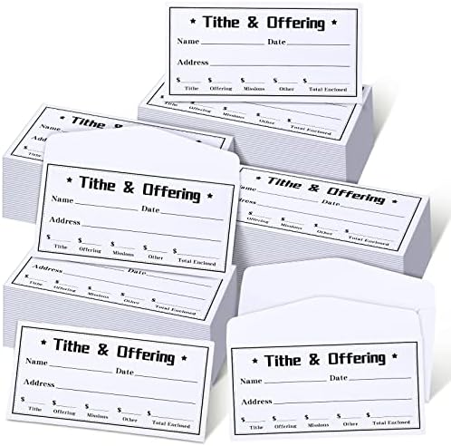 Amazon.com : Outus 600 Pcs Church Offering Envelopes Tithe and Offering ...