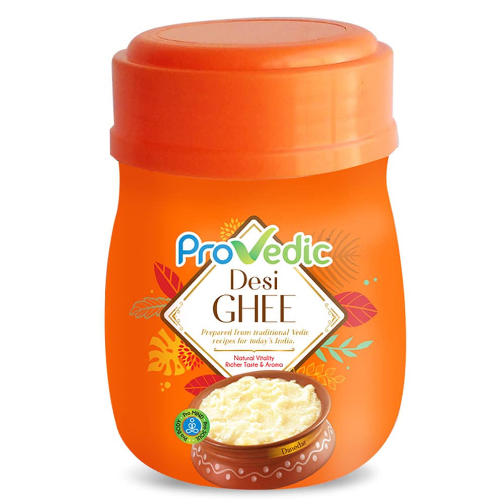 ProVedic Pure Desi Ghee 200ml PET Jar | Made Traditionally from Fresh ...