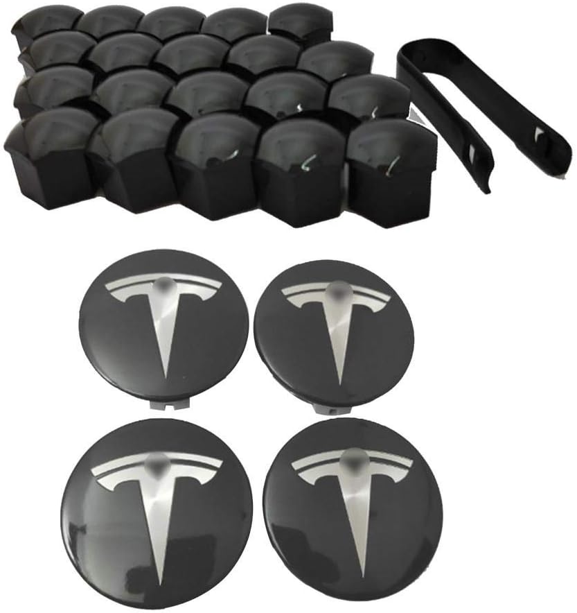 Amazon.com: Tesla Model 3 Wheel Cap Kit - Aero Wheel Cap Kit ...