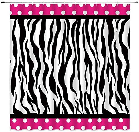 Pink And Black Zebra Print Border