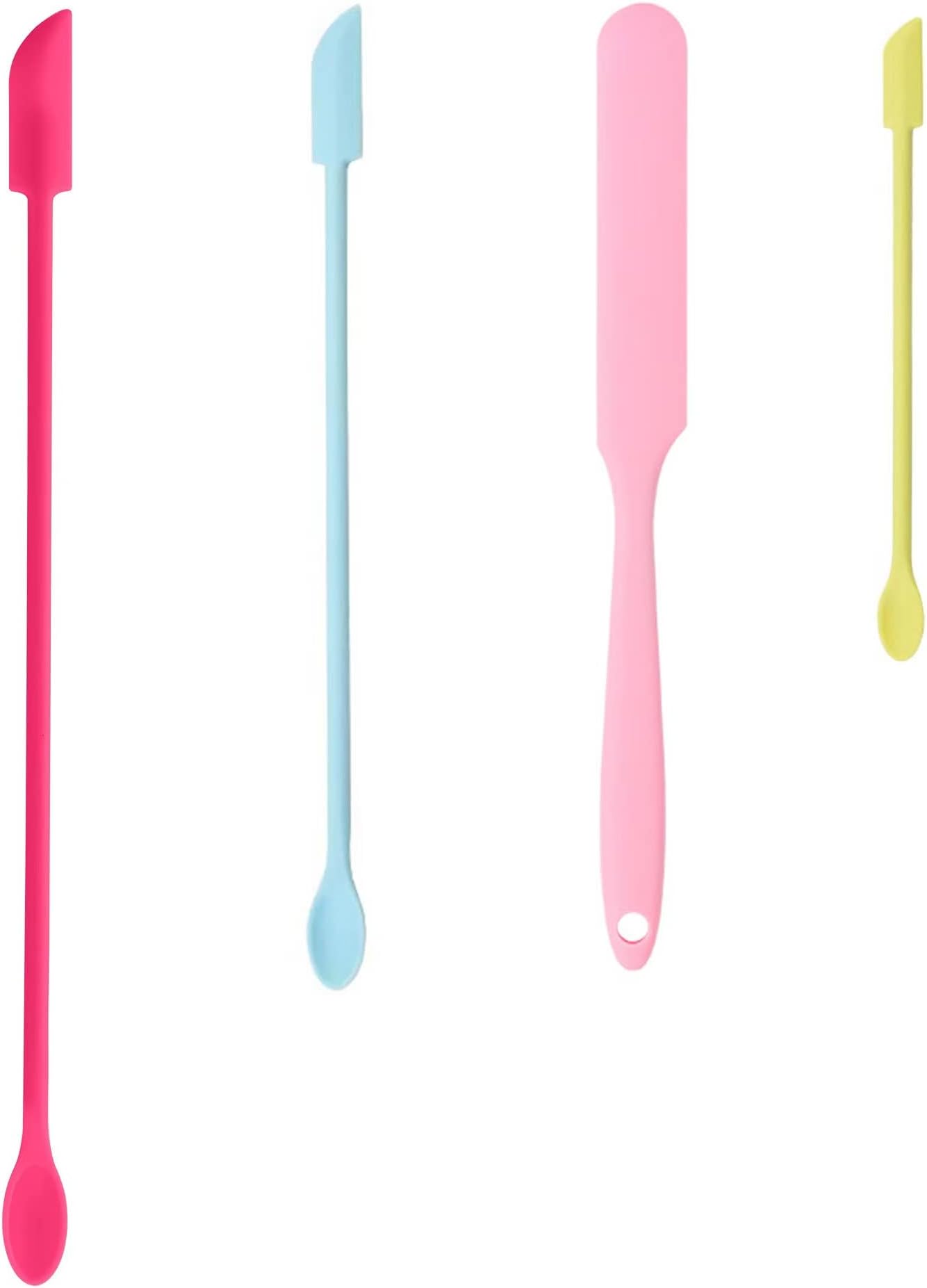 Amazon.com : Tapeernix Beauty Spatula, 4 Pcs Small Spatula Mini Spatula for Cosmetics Lotion ...