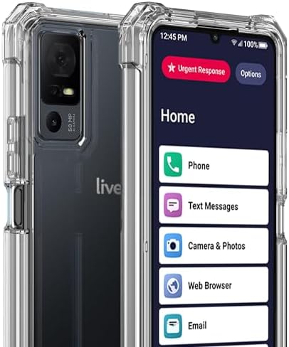 Amazon.com: Nakedcellphone Clear Case for Jitterbug Smart4 / TCL 40XL ...