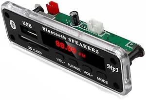 Decoding Board, Wireless Bluetooth DC 5-12V MP3 WMA Decoder FM AUX USB ...