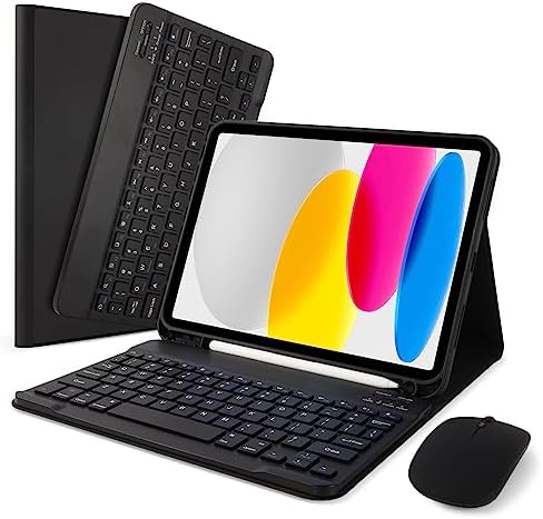 Amazon.com: LAMA Wireless Keyboard Case with Mouse for iPad 10th ...