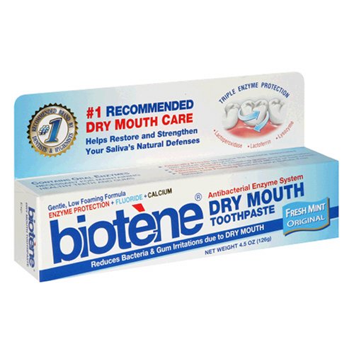 Amazon.com : Biotene Dry Mouth Toothpaste, Fresh Mint Original, 4.5 ...