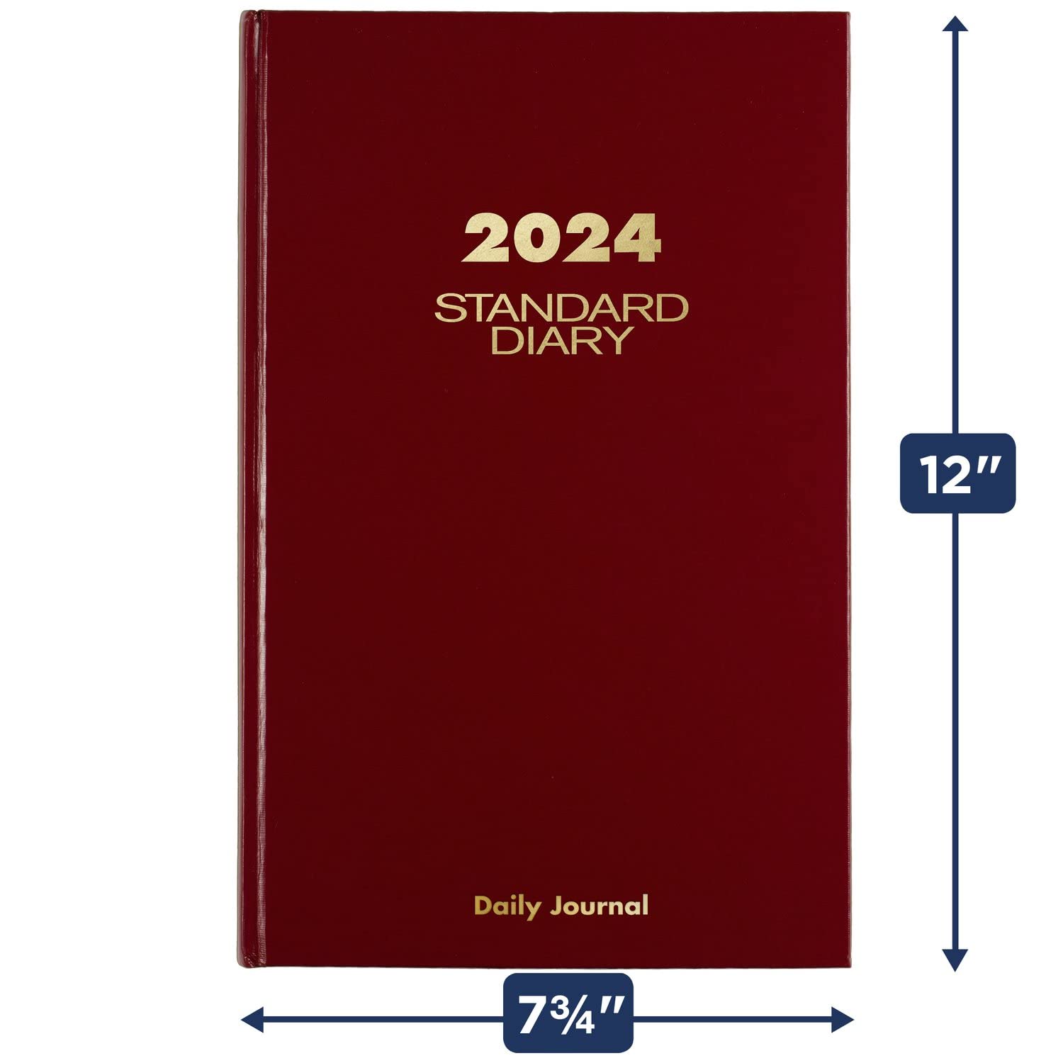 AT-A-GLANCE 2024 Daily Diary, Standard Diary & Address Book, 7-3/4" x ...