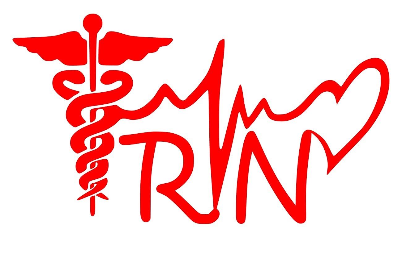 Registered Nurse Symbol Red