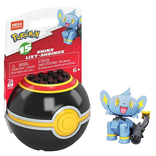 Mega MEGA Pokemon Shinx Building Set with 34 Bricks and Special Pieces ...