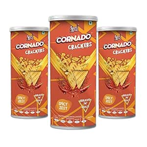 Cornado Crackers Spicy Zest Chips | Perfect for Snacking | Thin and ...