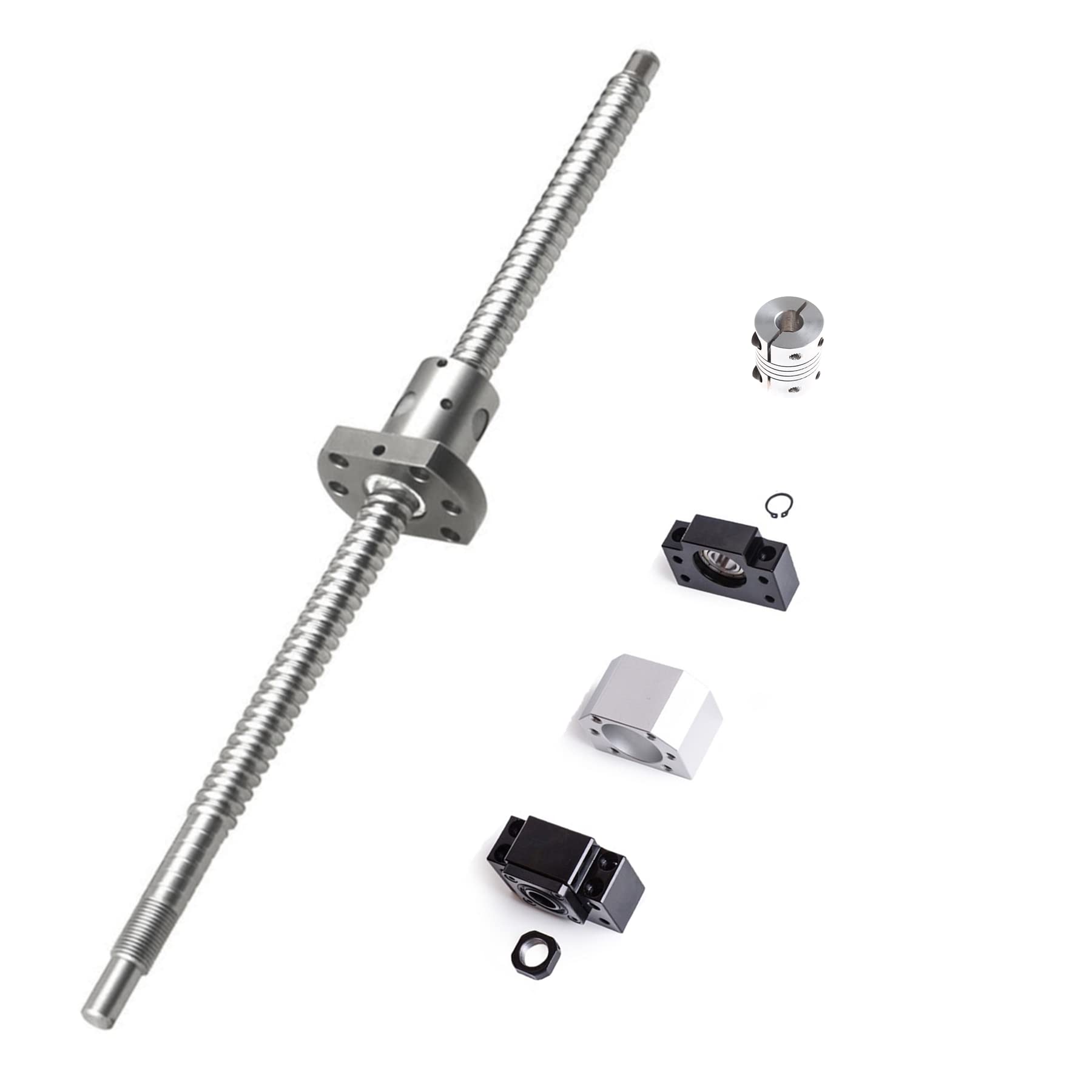 Snapklik.com : CNCYEAH Ball Screw SFU1204 350mm Diameter 12mm,4mm Pitch ...