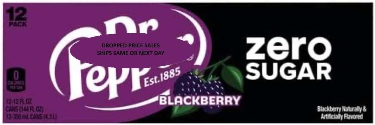 Amazon.com: Dr Pepper Zero Strawberries and Cream Soda, 12 fl oz cans ...