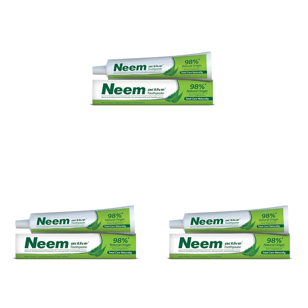 Buy Neem Active Toothpaste 200gm, 98% Natural Origin | 100% Vegetarian ...