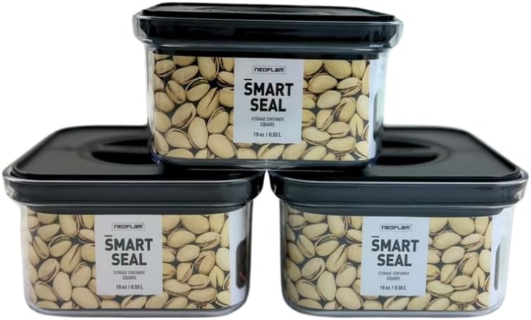 Amazon.com: Neoflam Airtight Smart Seal Food Storage Container (Set of ...