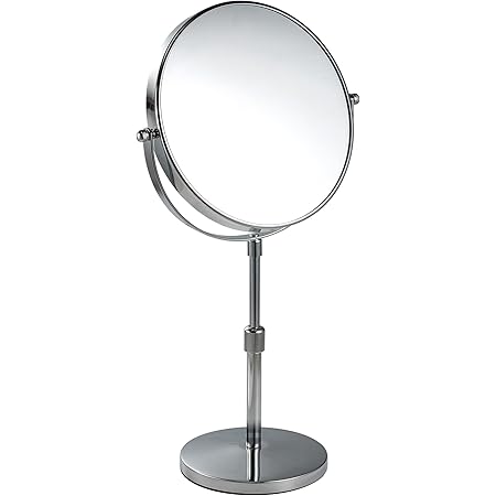 HOMEMIRO 17" Tall Tabletop Makeup Mirror Height Adjustable Telescoping ...