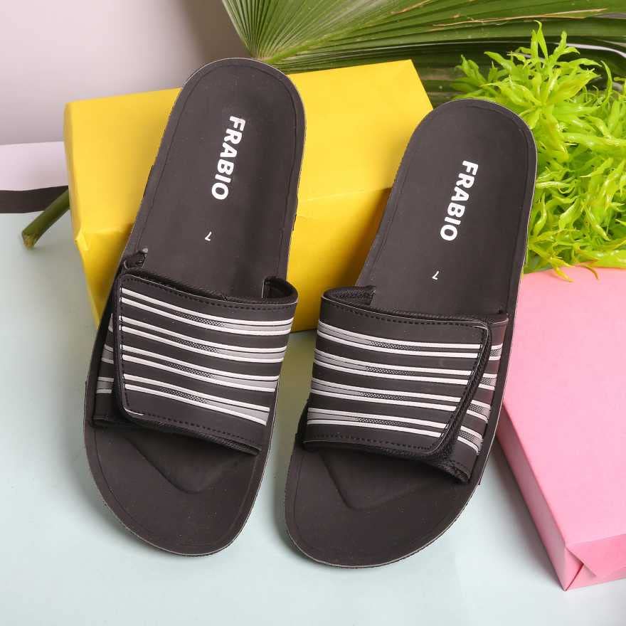 Buy Frabio Mens Slides Comfort Adjustable Slippers with Arch Support ...
