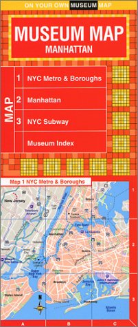 Amazon.co.jp: On Your Own Manhattan Museum Laminated Map : On Your Own ...