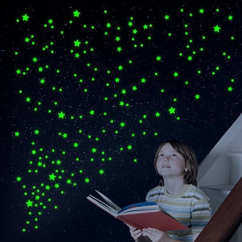 Amazon.com: Glow in The Dark Stars for Ceiling, Luminous Wall Sticker ...