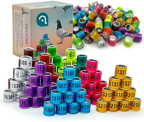Amazon.com : GiYuter 100Pcs Aluminium Pigeon Leg Rings | Dove Identify ...