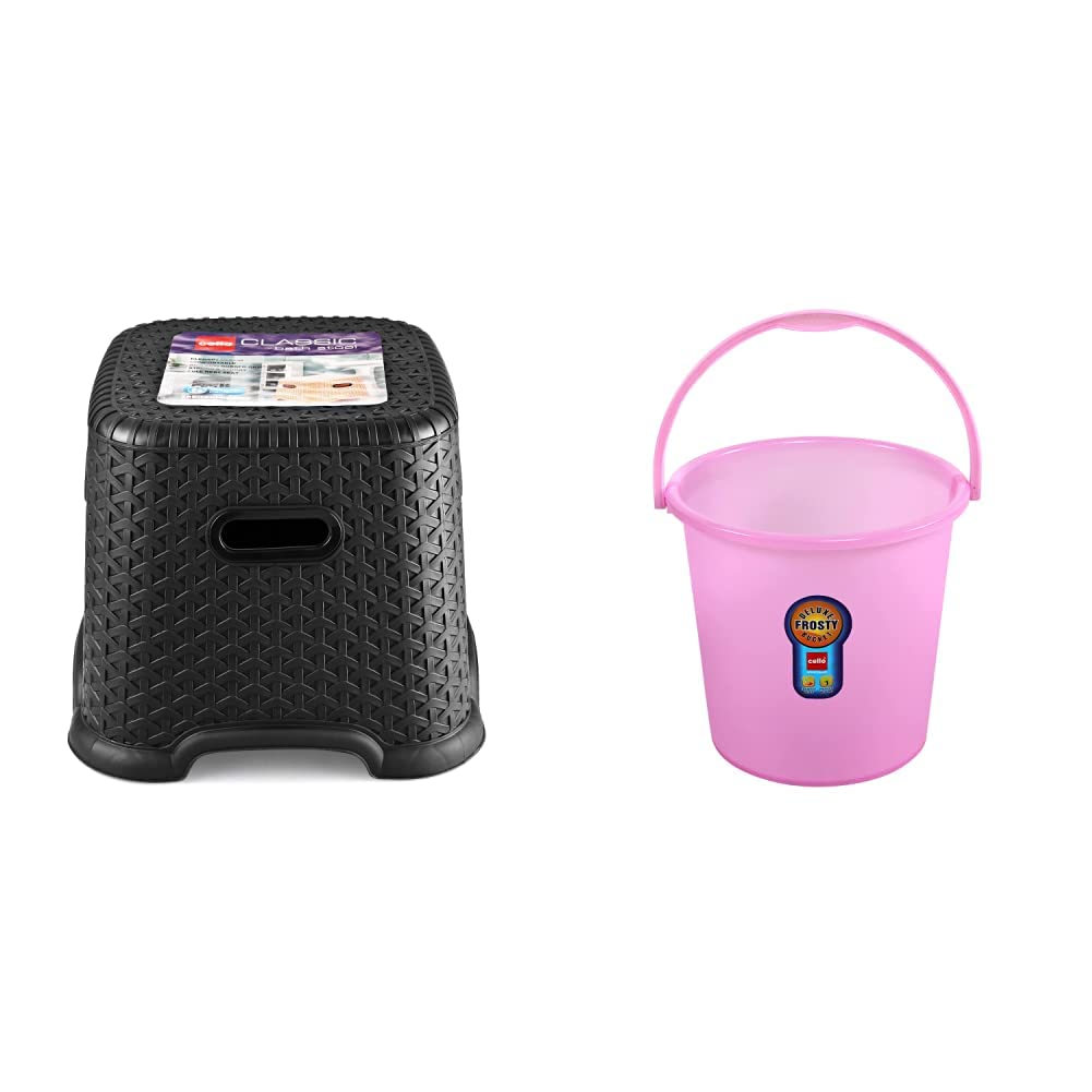 Cello Classic Perfect Posture Plastic Stool, Small, Black & Plastic ...