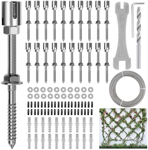 Amazon.com : VIVOSUN Wire Trellis Kit with 20 Set Holders and 98.4ft ...