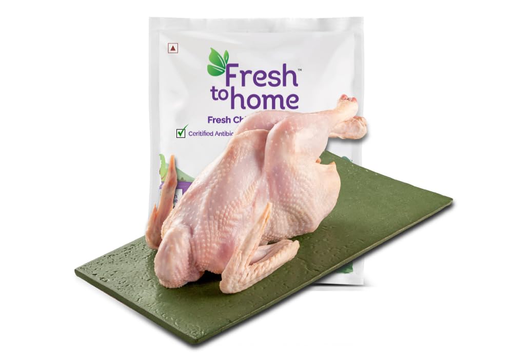 FreshToHome Country/Desi Chicken/Natti Koli 900g-1Kg | Whole With Skin ...