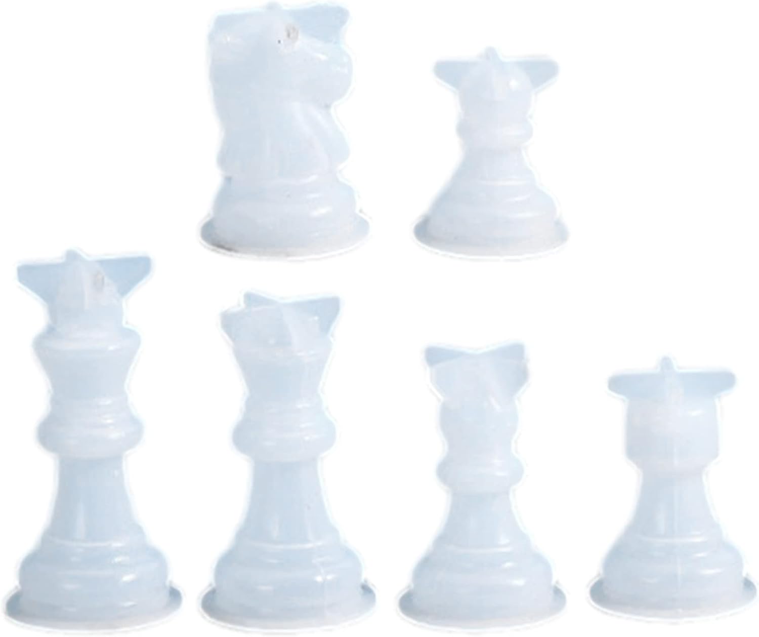 KLUFO Epoxy Chess Set Mold - Resin Chess Board Moulds,3D Chess Epoxy ...