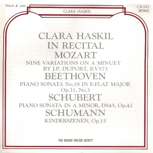 Amazon.com: Clara Haskil in Recital (Mozart: Nine Variations on a ...