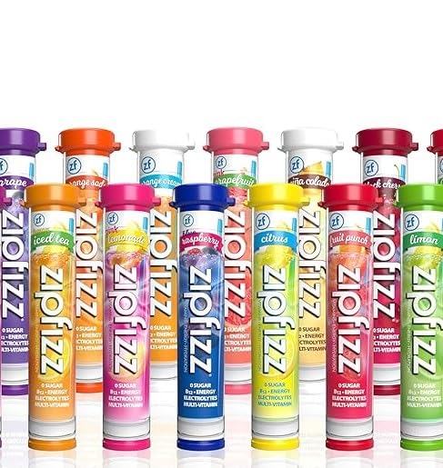 Amazon.com : Zipfizz Energy Drink Mix Variety Pack – 30 Count – Zero ...
