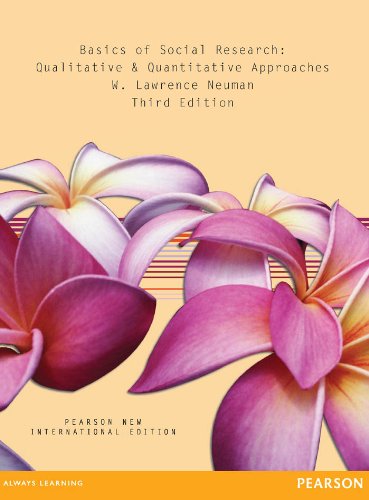 Basics of Social Research: Qualitative and Quantitative Approaches ...
