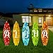 Amazon.com : Lineshading 5 Pcs LED Aloha Yard Sign Aloha Surfboard Sign ...