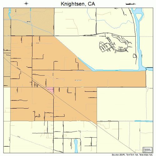 Amazon.com: Large Street & Road Map of Knightsen, California CA ...