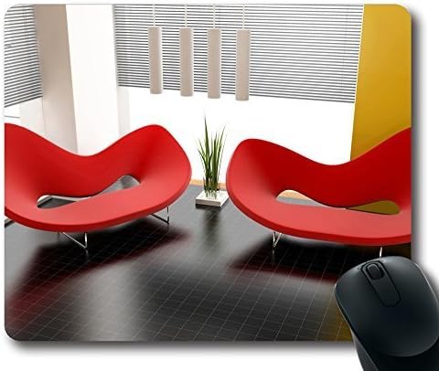 Amazon.com : Modern Red Sofas Gaming Mouse Pad - Fashion Hot Oblong ...