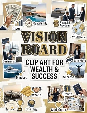Amazon | Vision Board Clip Art For Wealth & Success: Motivational ...