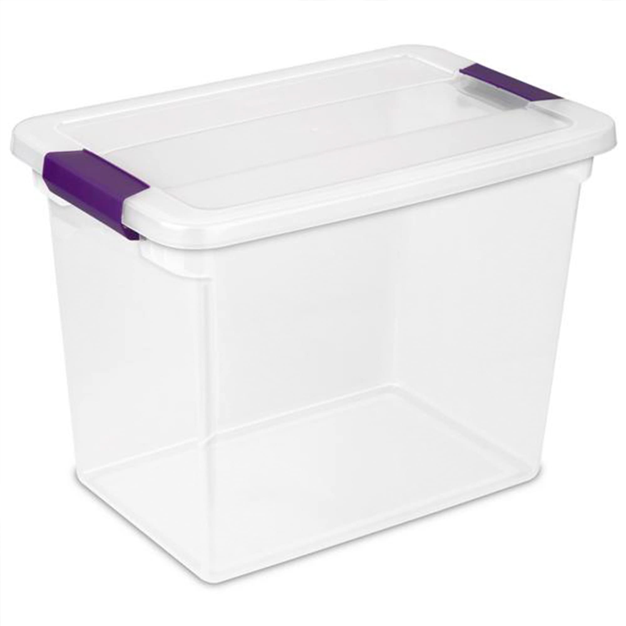 Snapklik.com : Sterilite 27 Quart ClearView Latch Box, Stackable ...