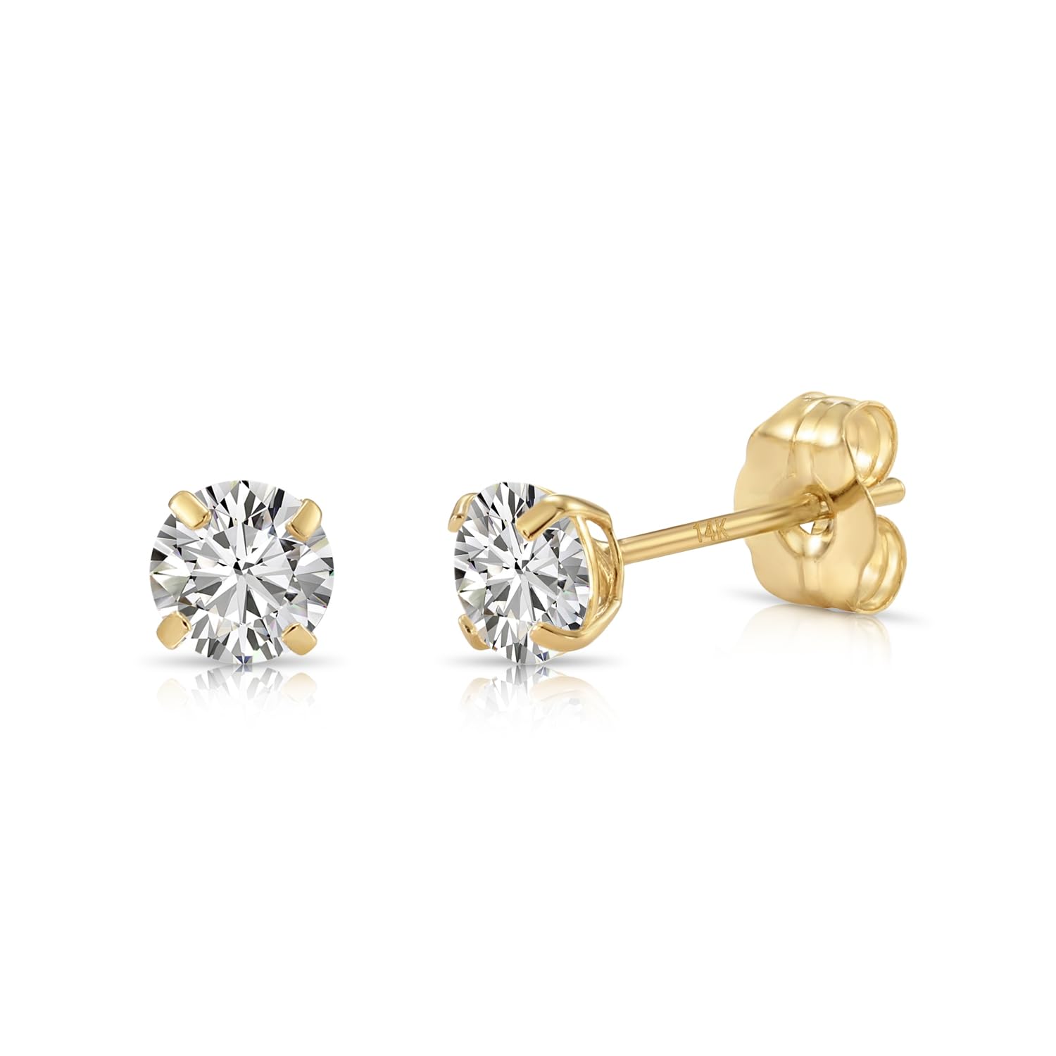 7 Best 14K Gold Stud Earrings | Solid Gold That Stays Put