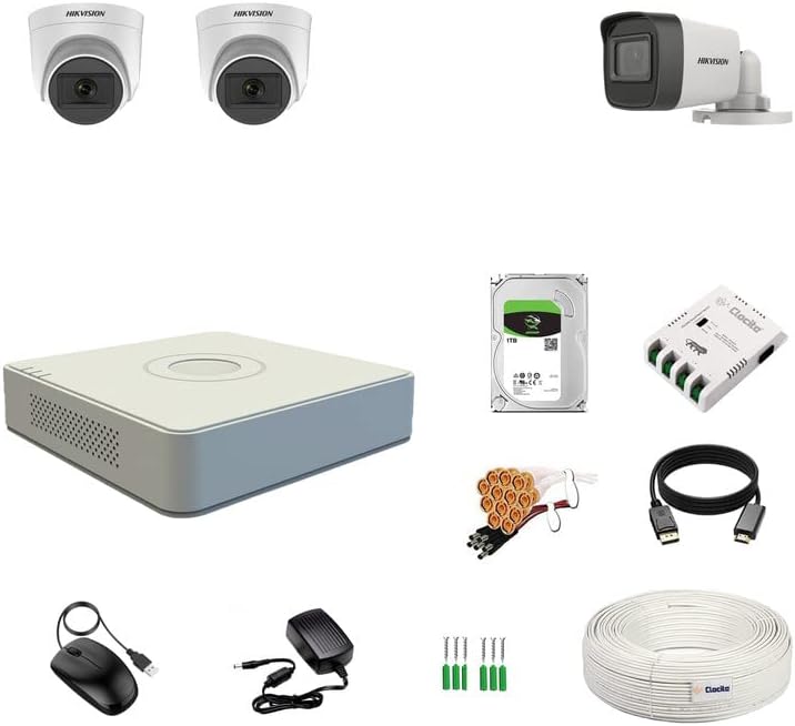 Buy CP PLUS 2.4 Megapixel, H.265+, 4 Camera Combo Kit with 4Ch DVR, 1 ...