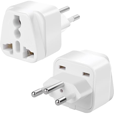 Switzerland Plug Adapter, Swiss Plug Adaptor – UK to Swiss Plug Adaptor ...