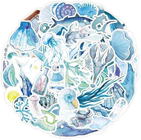 Amazon.com: Amaxiu 50PCS Ocean Animals Stickers, Waterproof Adhesive ...
