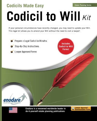 Codicil to Will Kit : Enodare: Amazon.co.uk: Books