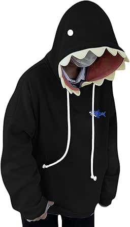 ZWRXW Women's Shark Hoodies Causal Long Sleeve Hooded Sweatshirts ...