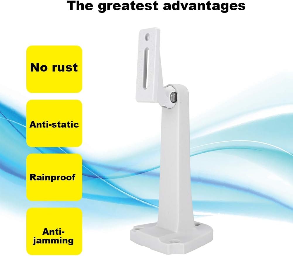 Mini White Wall Mount Camera Bracket, Adjustable Indoor/Outdoor Camera ...