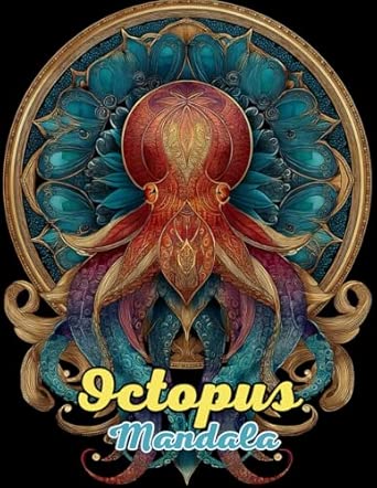Amazon.com: Octopus Mandala Coloring Book: Hypnotic and Intricate Ocean ...