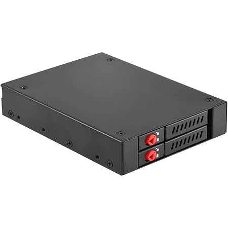 Wendry Universal Hot Swap Mobile Rack, Internal Dual-Bays 2.5" SATA HDD ...