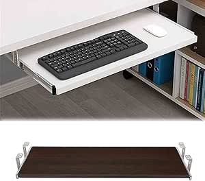 Amazon.com: Keyboard Stand, Sliding Computer Keyboard Mouse Stand with ...