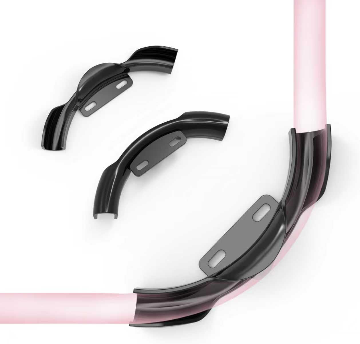 (Pack of 10) Topaipe 3/4 Inch PEX Poly 90 Degree Bend Support, Black ...